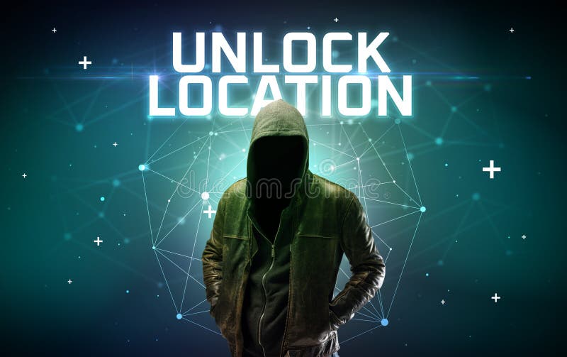 Mysterious Hacker, Online Attack Concept Stock Image - Image of ...