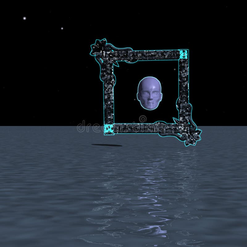 Mysterious head stock illustration. Illustration of ocean - 74270175