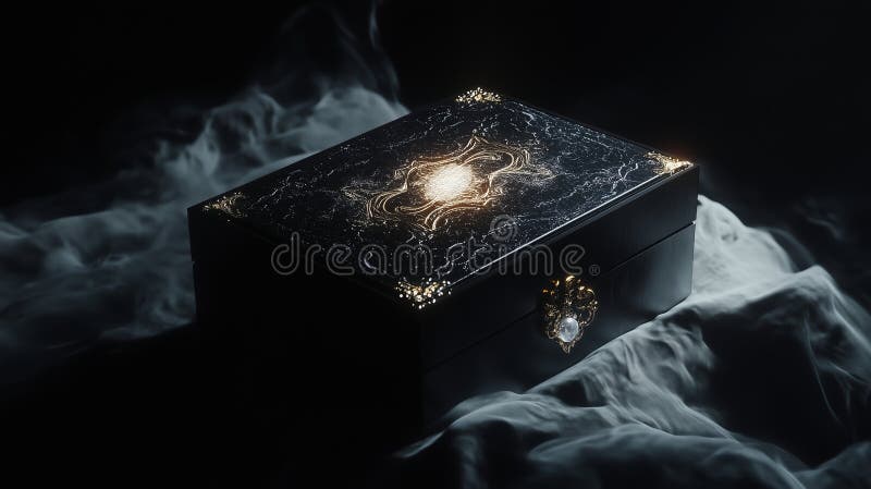 Mysterious Illuminated Box: Enigma and Secret Stock Photo - Image of ...
