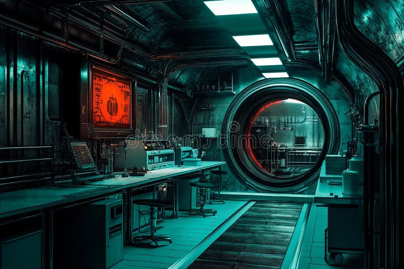 Mysterious Laboratory with Futuristic Technology in an Underground ...