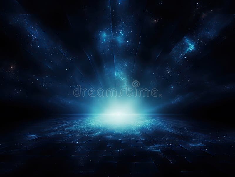 Mysterious Light Empty Space with Reflection Tile Floor Background ...