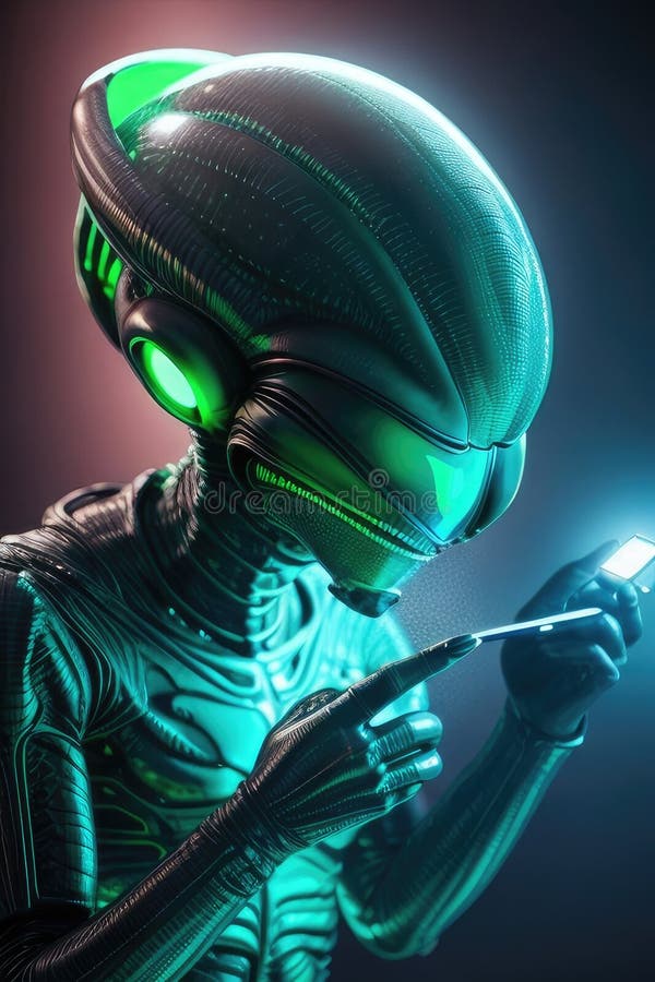 Mysterious Lights and Alien Technology with Mobile Phone Stock ...