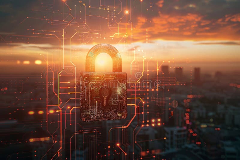 The Enigmatic Lock of Urban Security Stock Illustration - Illustration ... The Enigmatic Lock of Urban Security Stock Illustration - Illustration ...
