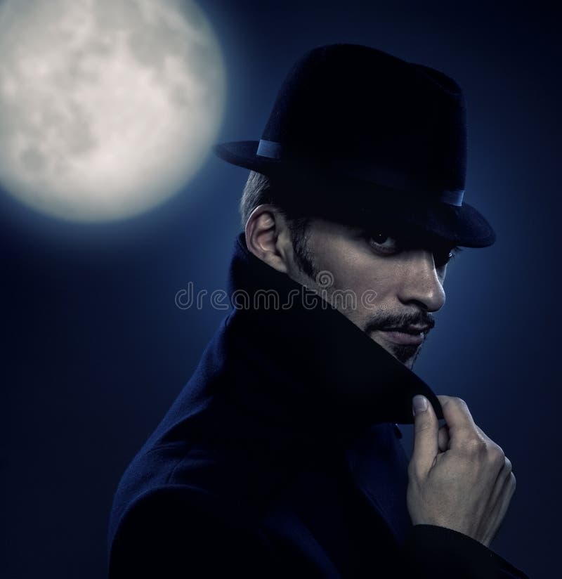 Mysterious man stock image. Image of hidden, black, greeting - 1686389