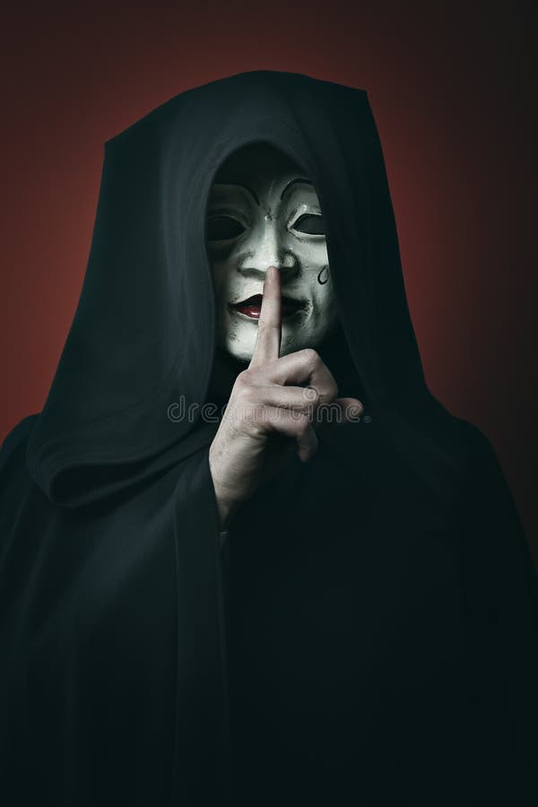 Mysterious masked man stock image. Image of fantasy, dark - 48853671