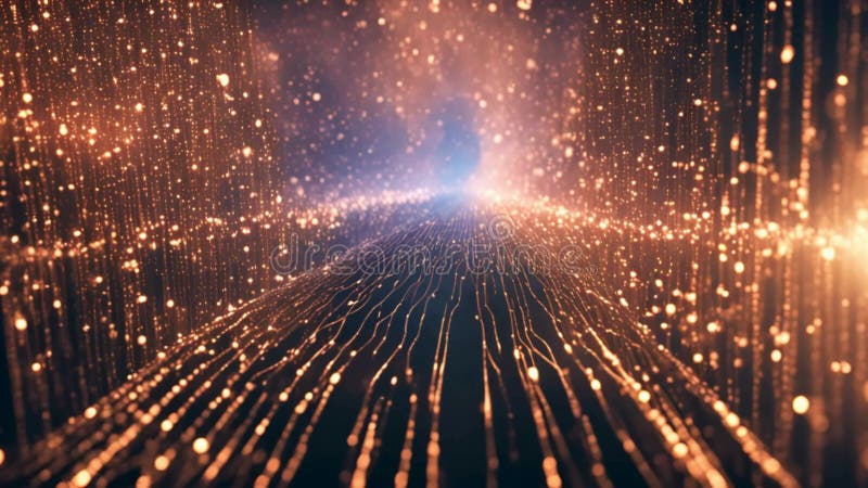 Mysterious Matrix Particles Background Looping Stock Footage - Video of ...