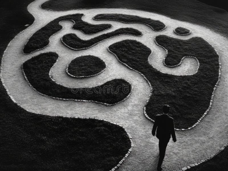 Mysterious Maze stock photo. Image of ground, trail - 367265522