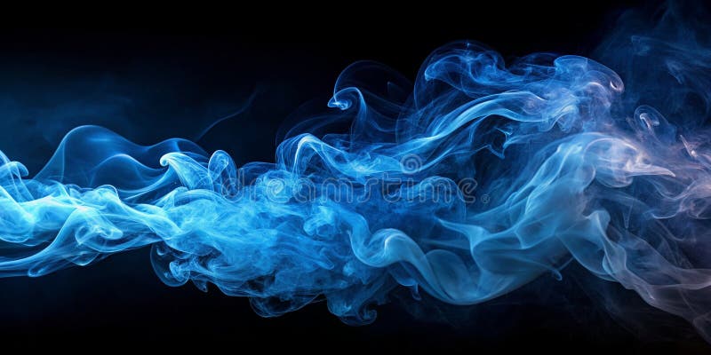 Mysterious Midnight Blue Smoke in Enigmatic Waves Perfect for Deep ...