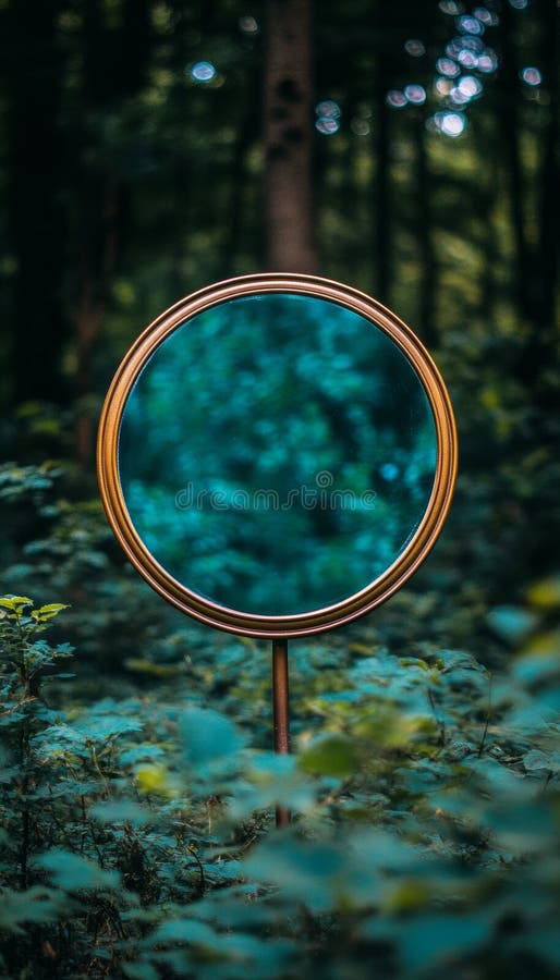 Mysterious Mirror with Reflection of Forest, a Magical and Enchanting ...