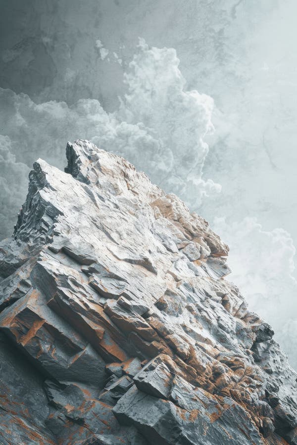 Mysterious Mountain Peak stock photo. Image of outdoor - 372552014