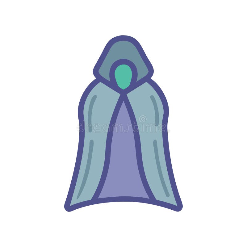 Mysterious Mystic Cloak for Wizards Stock Illustration - Illustration ...