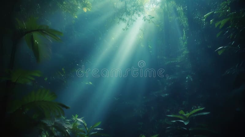 The Mysterious and Mystical Atmosphere of a Backlit Rainforest with ...
