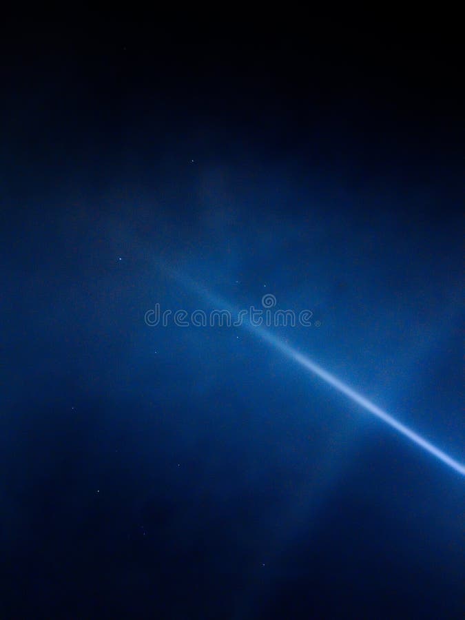 Mysterious Night Sky with Light Beams Stock Image - Image of space ...