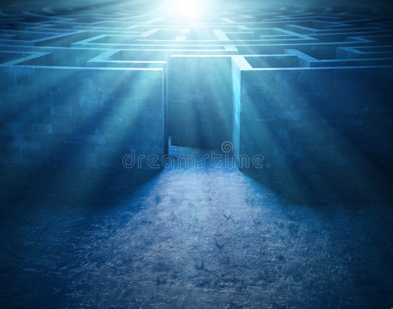 Mysterious old maze stock photo. Image of challenge, landscape - 27945208