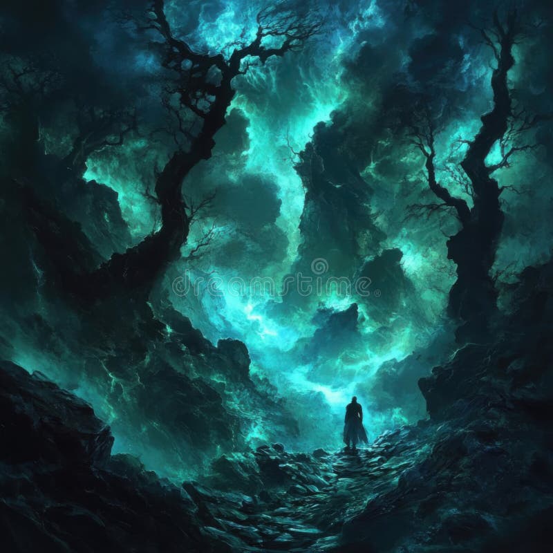 Mysterious Path in Enchanted Forest Stock Image - Image of nature ...