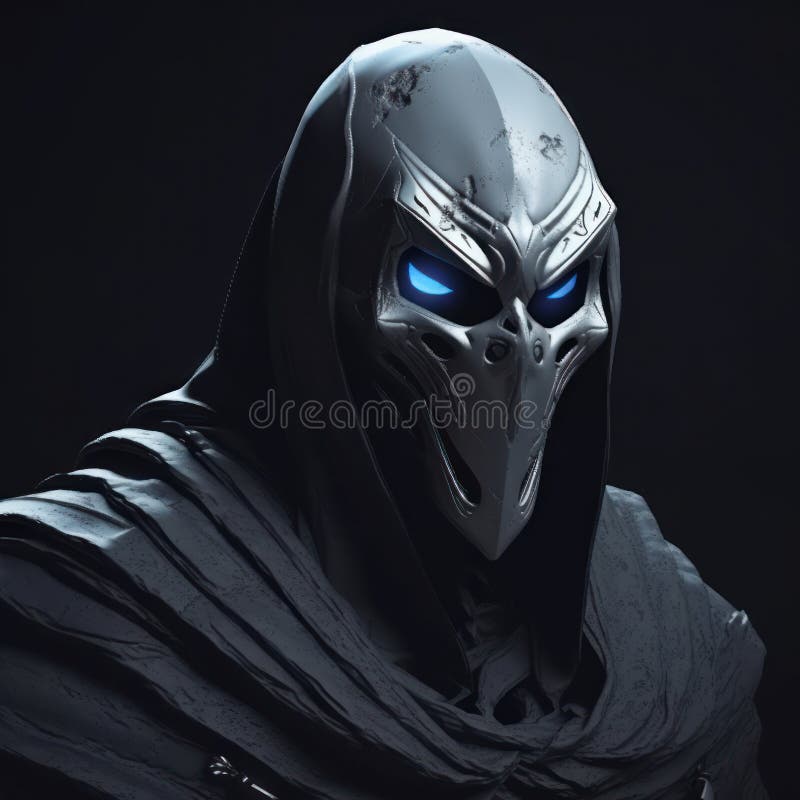 The Mysterious Phantom Character in High Detail . Stock Illustration ...