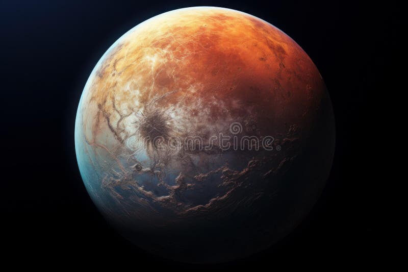 Mysterious Pluton Planet. Generate Ai Stock Photo - Image of pluto ...