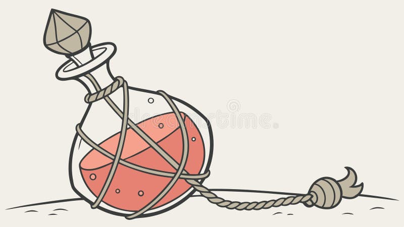 Mysterious Potion Bottle, Fantasy Elixir Container Illustration, Vector ...
