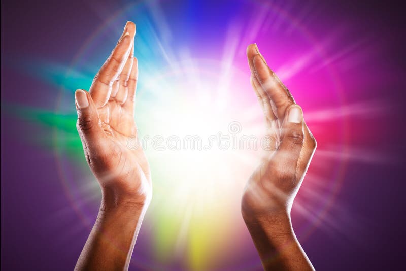 Power in hands stock image. Image of lightning, storm - 38543993