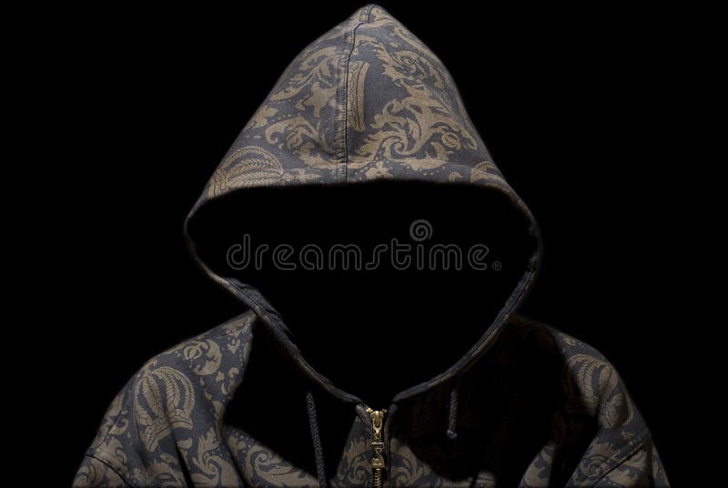 Hooded Man on Dark Background Stock Image - Image of hoodie, male: 13043543