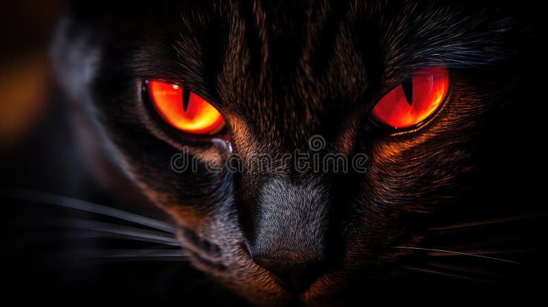 Mysterious red eye stock illustration. Illustration of enigmatic ...