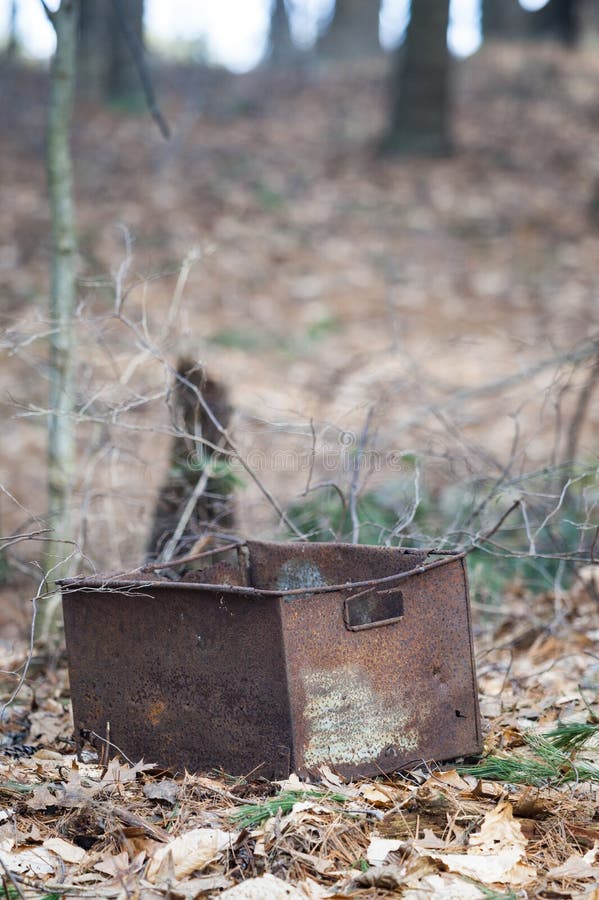 Mysterious rusty bucket stock photo. Image of england - 65559868