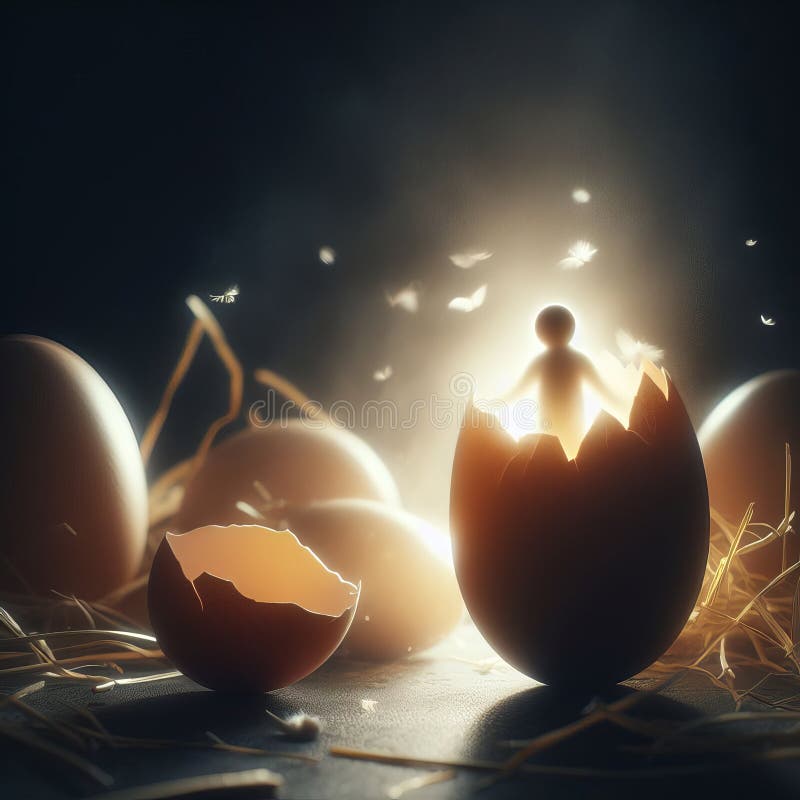 Mystical Egg Emergence stock image. Image of enchanting - 313229469