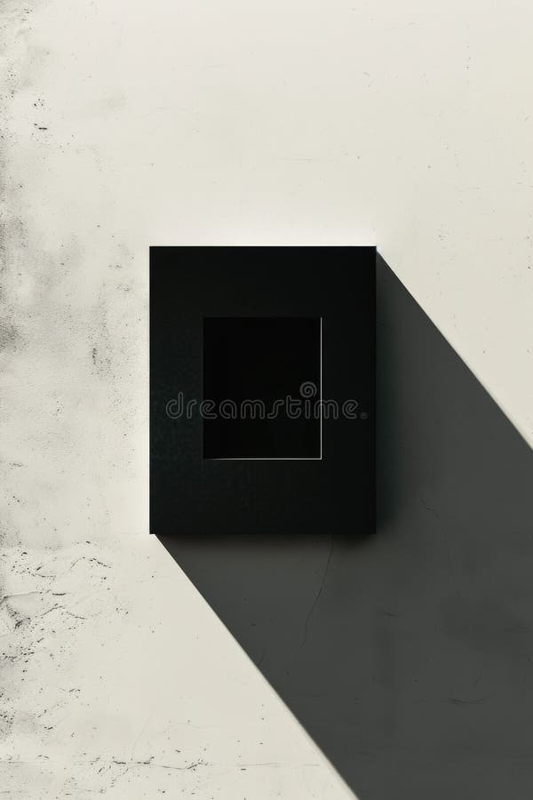 A Mysterious Shadow on a Clean White Surface Stock Image - Image of ...