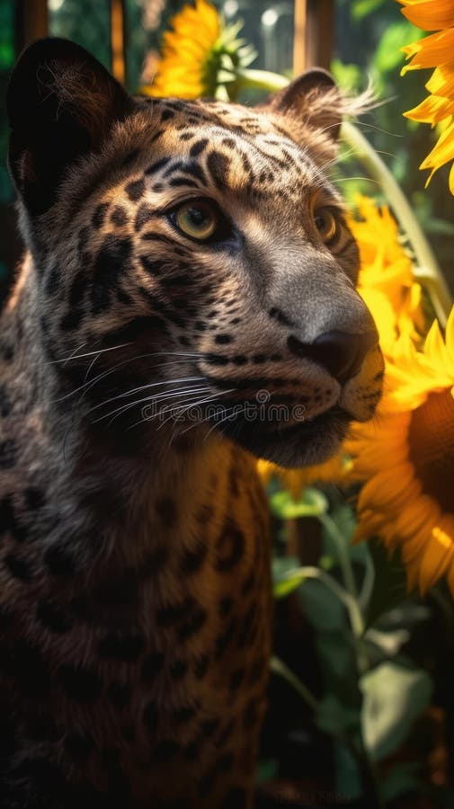 Mysterious Shimmering Cosmic Panther Cub Exploring Lost Rural Area ...