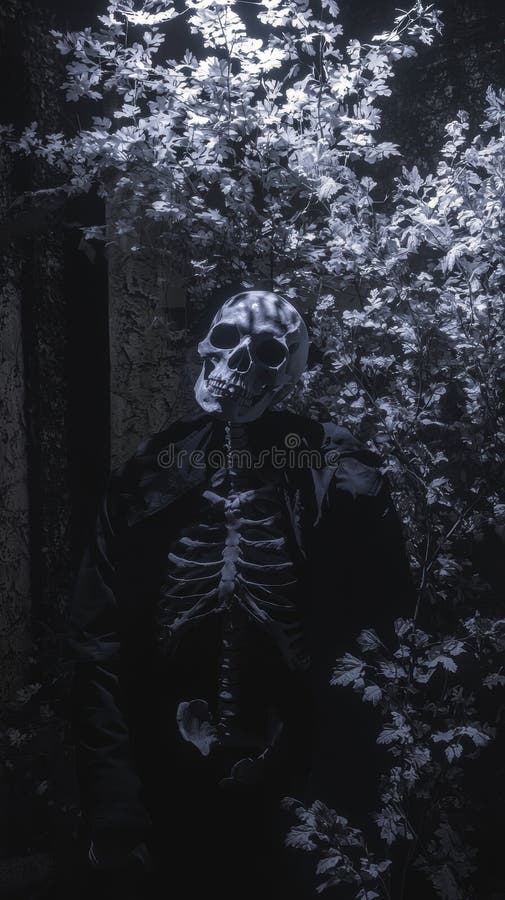 Mysterious Figure Emerging from Shadows in Infrared Light Stock ... Mysterious Figure Emerging from Shadows in Infrared Light Stock ...