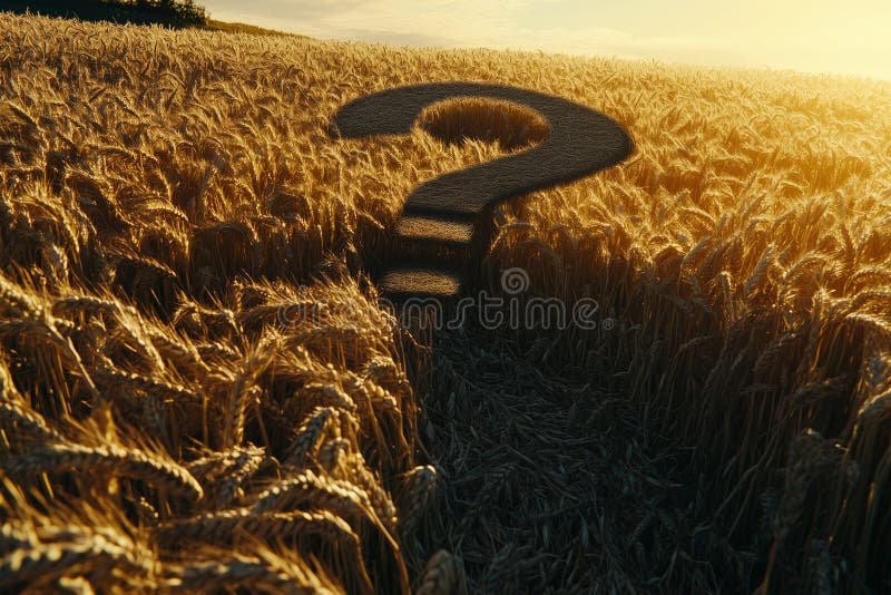 Mysterious Symbol in Wheat Field Stock Illustration - Illustration of ...
