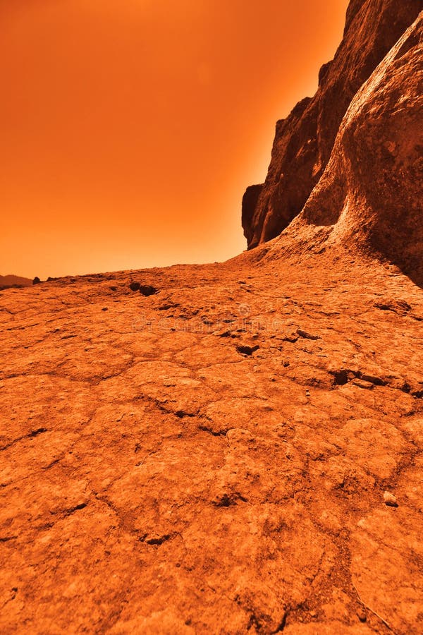 Mysterious Terrestrial Planet Stock Image - Image of desert, fiction ...