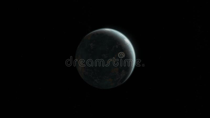 Mysterious Unknown Exoplanet Rotating in Space 3D Animation, Exoplanets ...