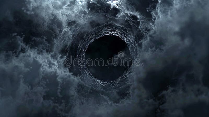 Mysterious Vortex Amidst Stormy Clouds Stock Image - Image of dark ...