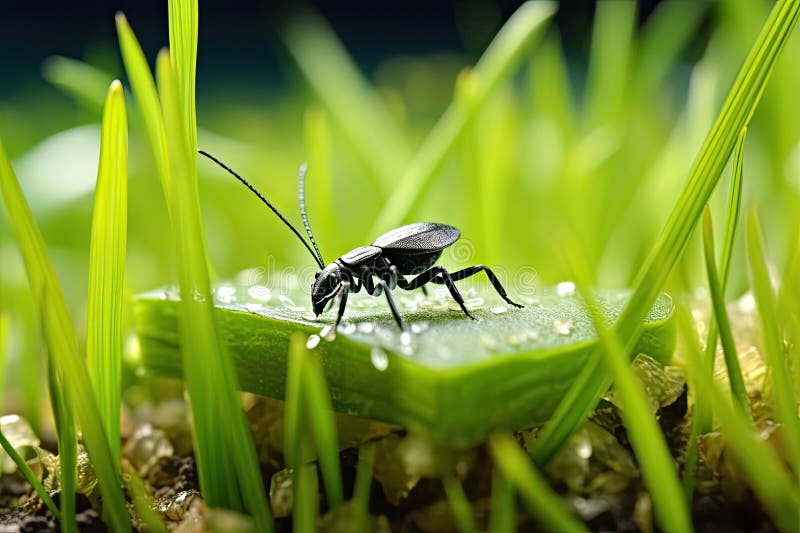 The Mysterious World of Miniature Insects in the Grass Stock ...