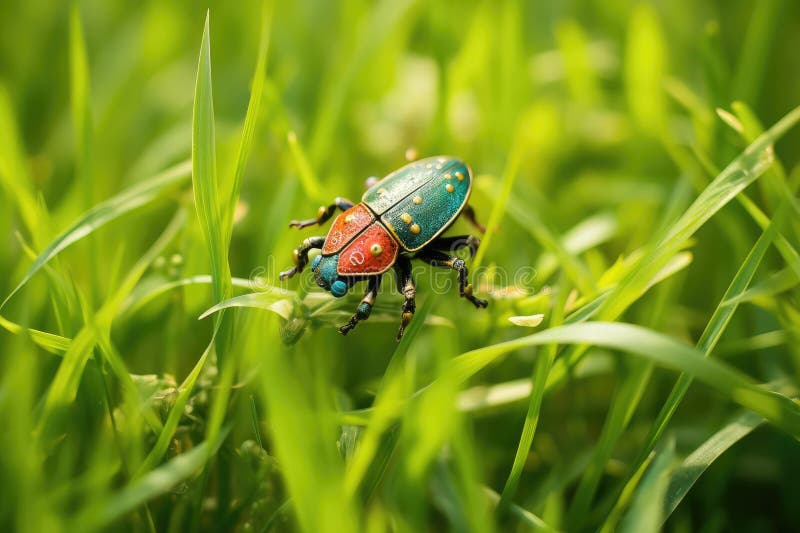 The Mysterious World of Miniature Insects in the Grass Stock ...