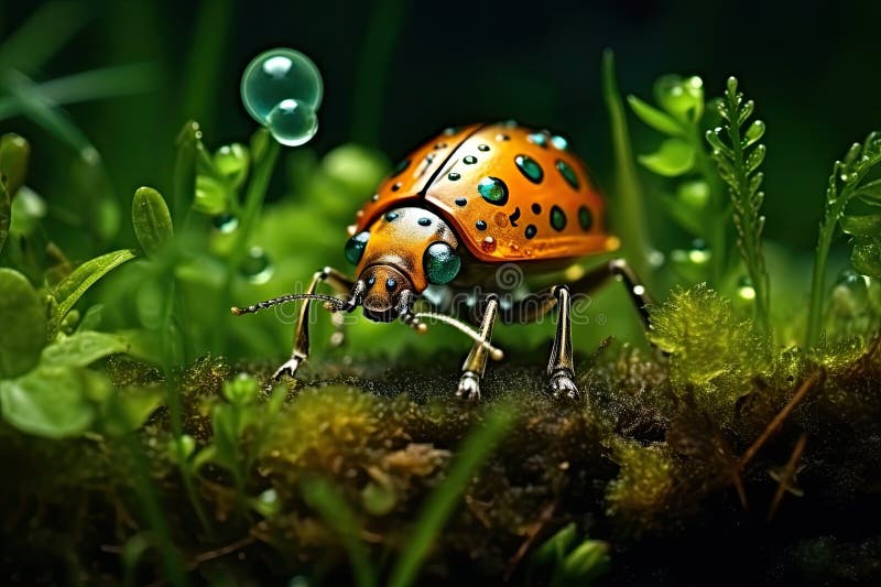 The Mysterious World of Miniature Insects in the Grass Stock ...