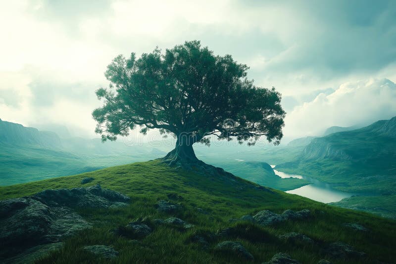 A Mysterious World Tree from Viking Lore with Enchanting Landscapes ...