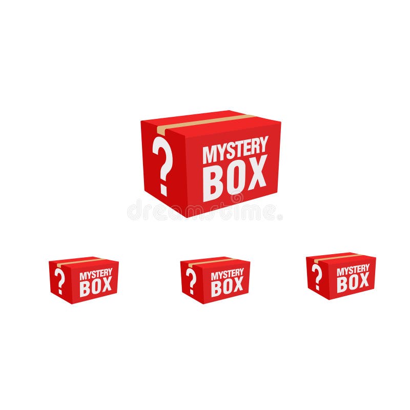 Mystery Box Entertainment Quiz and Advertizing Element Template Stock ...