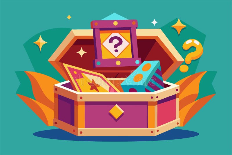 A Mystery Box Reveals Various Colorful Items and Surprise Elements ...