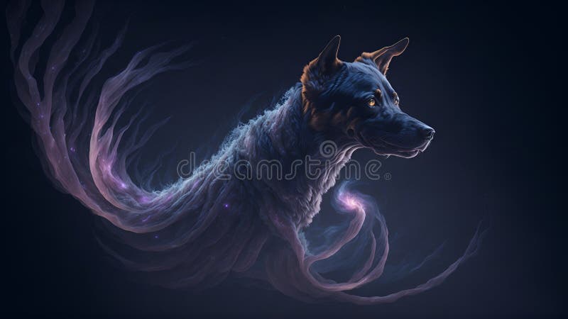 Mystery dog stock illustration. Illustration of painting - 277442012