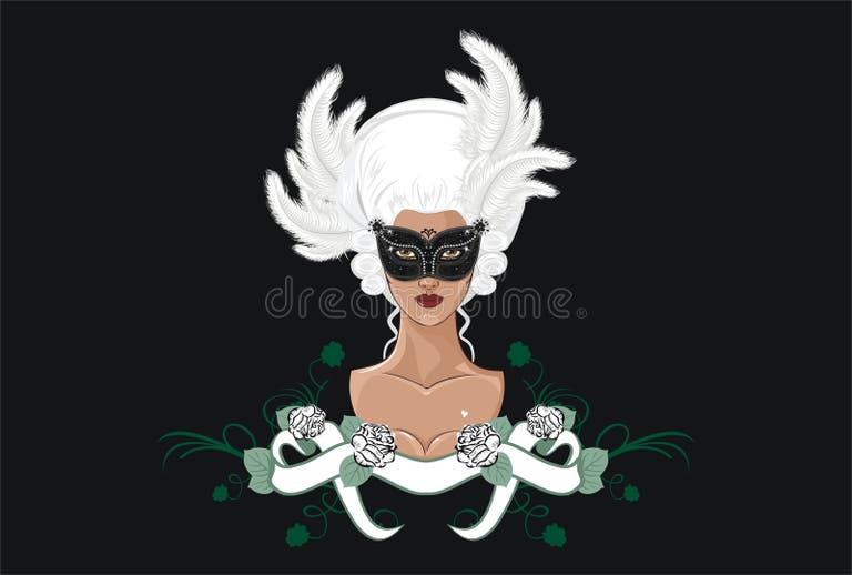 Girl Mask Fan Stock Illustrations – 221 Girl Mask Fan Stock ...
