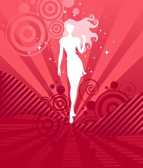 Mystery Girl stock vector. Illustration of silhouette - 1687500