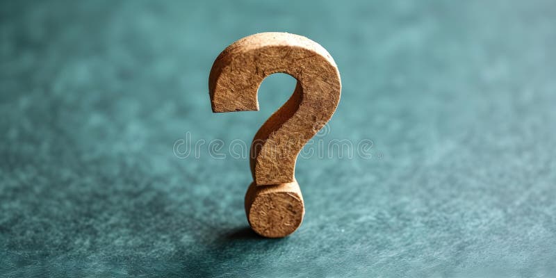 The Mystery of Green Question Marks on a Note Paper. Concept Mystery ...