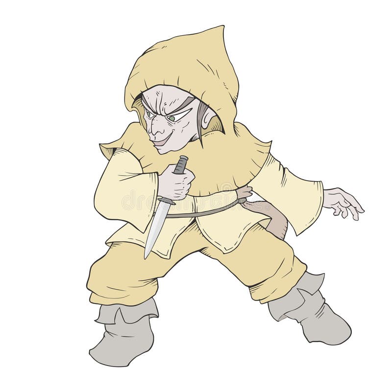 Mystery hooded character stock vector. Illustration of miner - 325985477