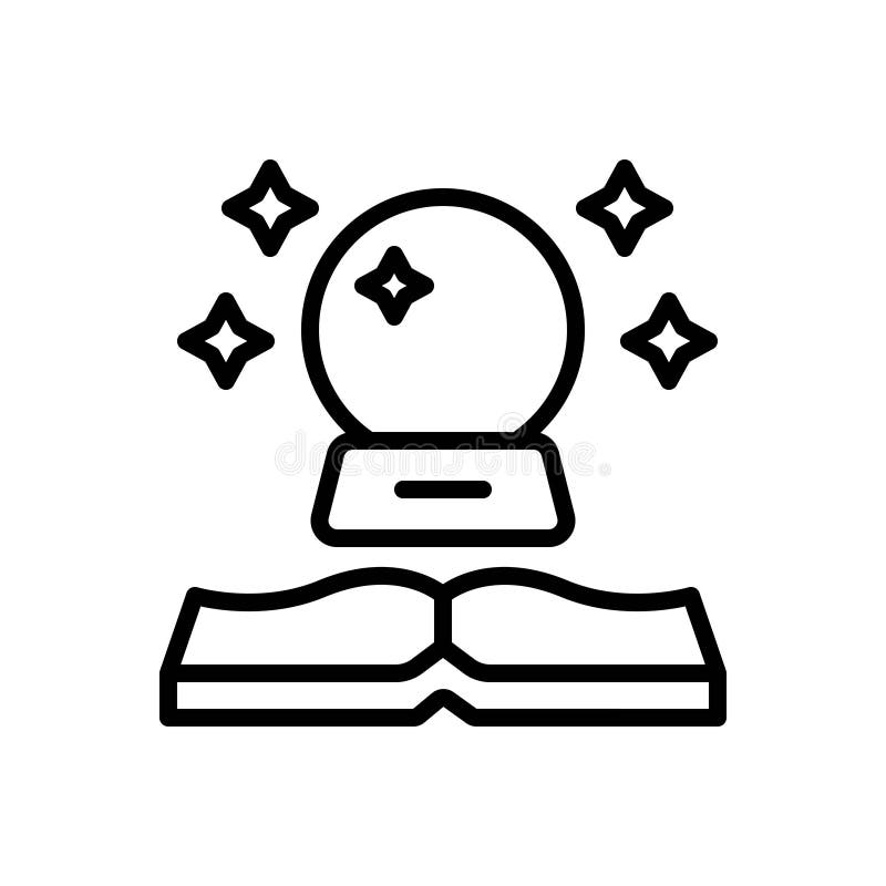 Black Line Icon for Mystery, Secret and Enigma Stock Vector ...