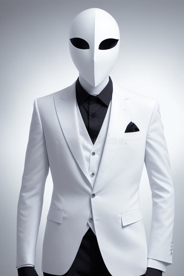 Mystery Man in Mask at the Carnival. Stock Illustration - Illustration ...