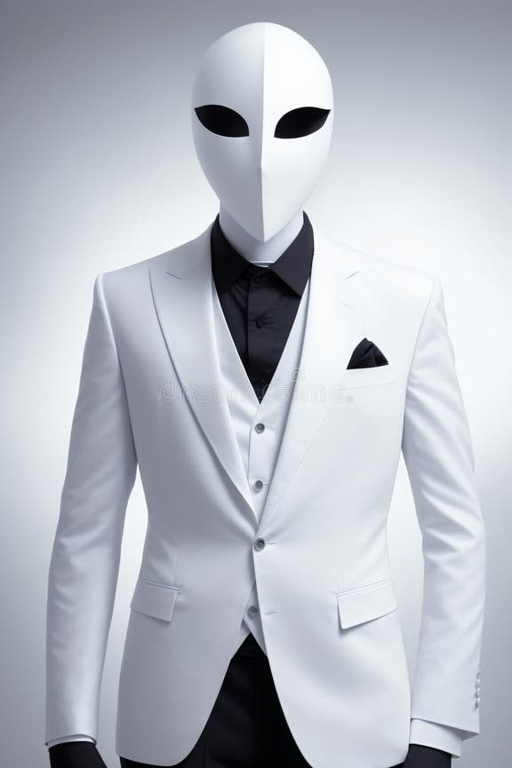 Mystery Man in Mask at the Carnival. Stock Illustration - Illustration ...