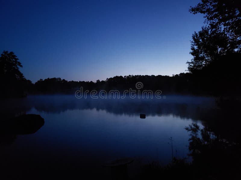 Mystery Steam Coming Off the Lake Stock Photo - Image of serene, relax ...