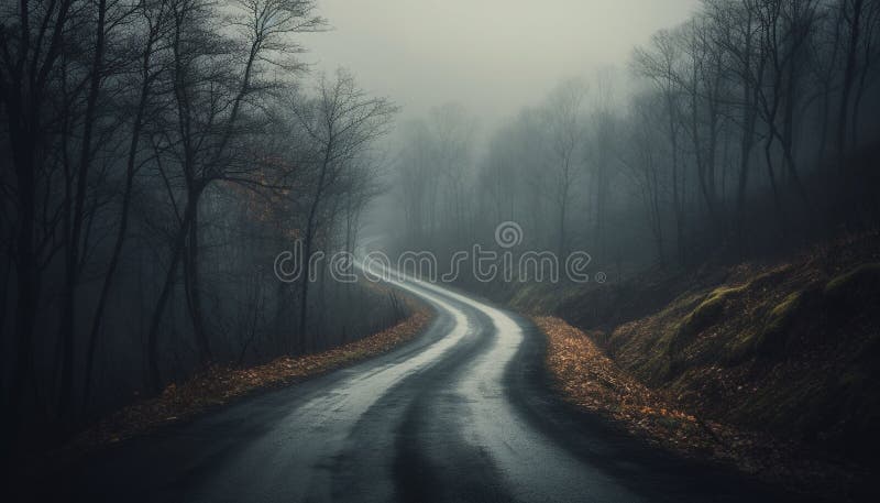 The Mystery of the Vanishing Forest Path Ahead Generated by AI Stock ...